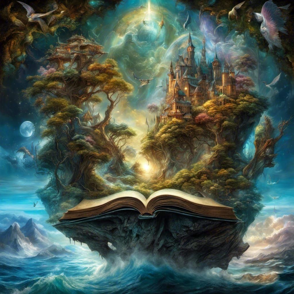 The Magic of Books - AI Generated Artwork - NightCafe Creator