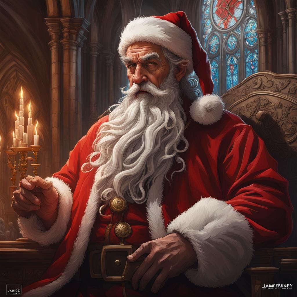 Vampire Santa Clause - AI Generated Artwork - NightCafe Creator