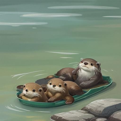 Create otterly adorable art that captures the endearing antics and ...