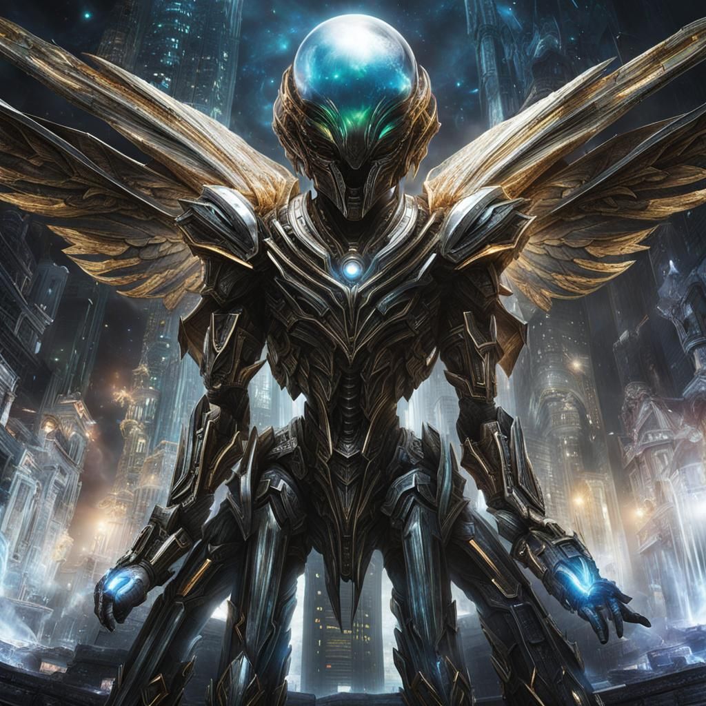 alien angel ... - AI Generated Artwork - NightCafe Creator