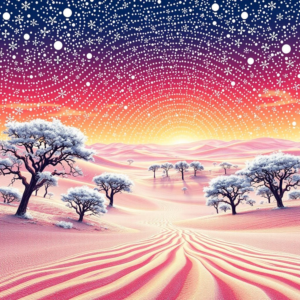 From the series "Winter in the desert".