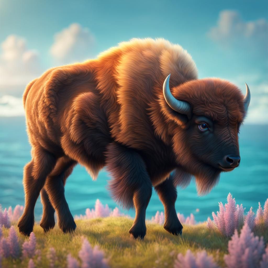 A Five-Legged Bison - just what I was going for 😁😁 - AI Generated ...