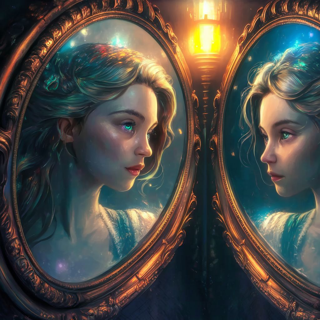 Mirror 2 Mirror - Face 2 Face - Soul 2 Soul - AI Generated Artwork ...