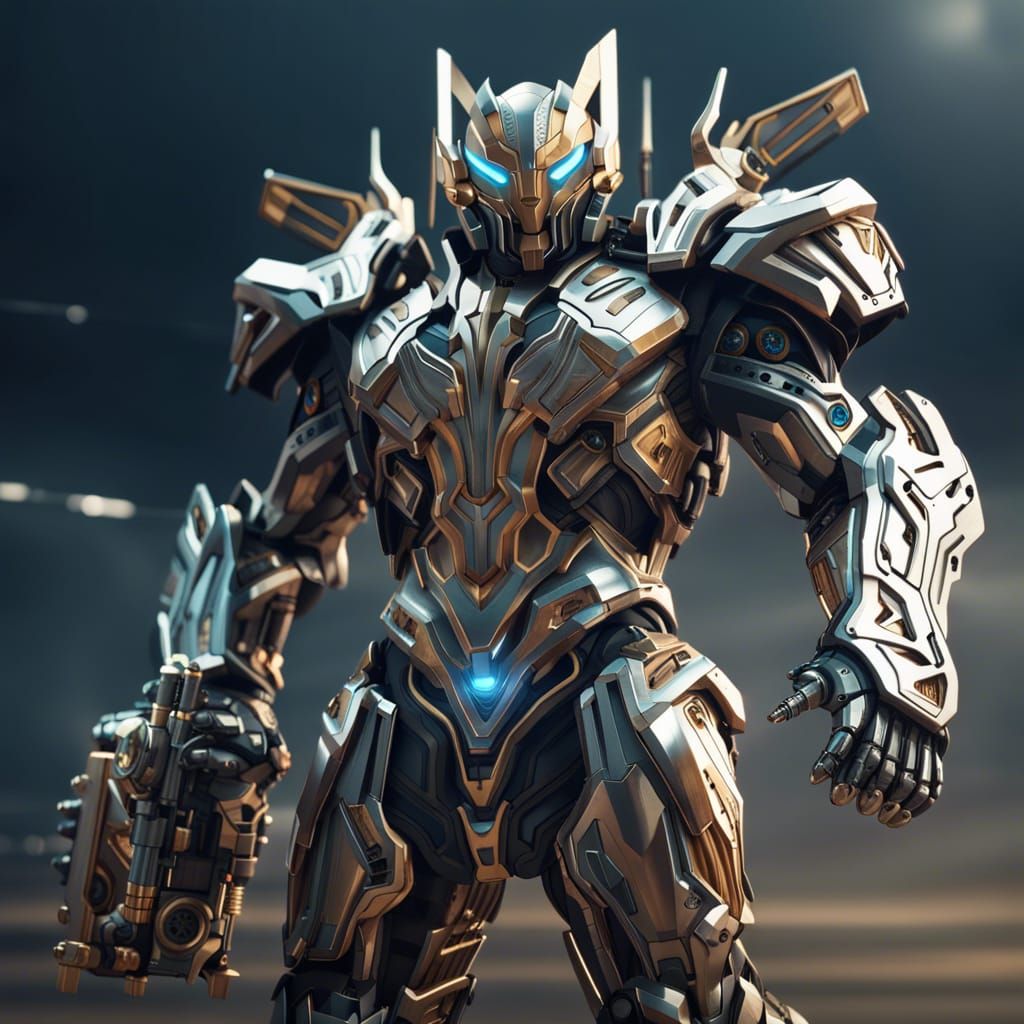 Epic Asgardian Mecha - AI Generated Artwork - NightCafe Creator