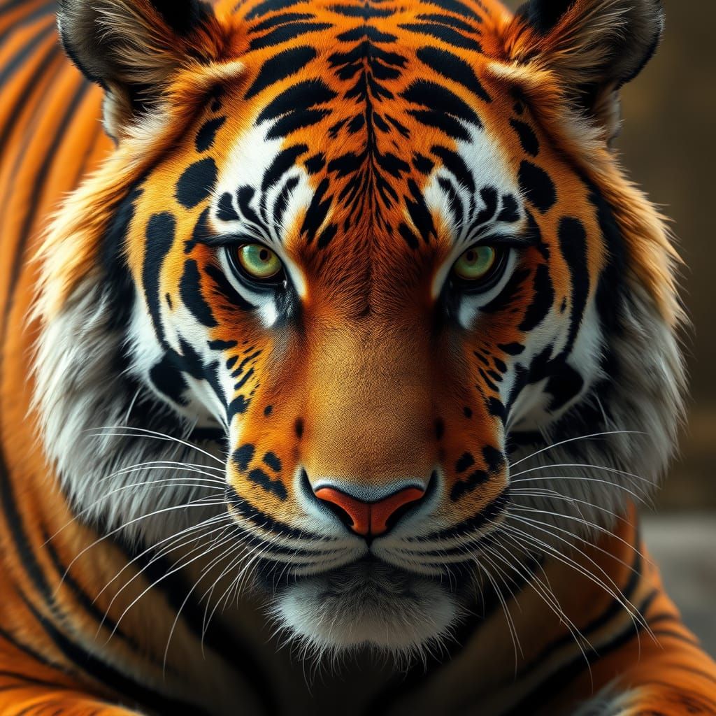 Tiger - Majestic Tiger in Vibrant Photorealistic Detail