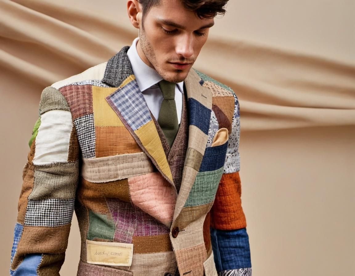 A patchwork suit - AI Generated Artwork - NightCafe Creator