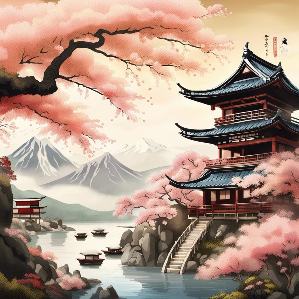 The essence of Japan - AI Generated Artwork - NightCafe Creator