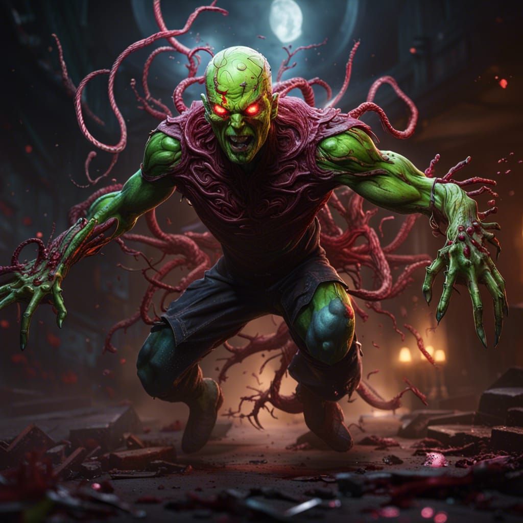 Martian Manhunter Infected by Carnage. - AI Generated Artwork ...
