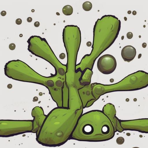 Three-Eyed amoeba alien, cute, adorable, smiling, peaceful portrait, 8k ...