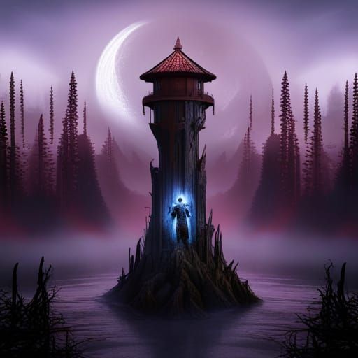 The tower of Jason Voorhees - AI Generated Artwork - NightCafe Creator