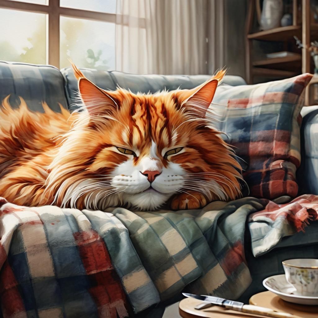 loose watercolor splashes, whimsical caricature - AI Generated Artwork ...