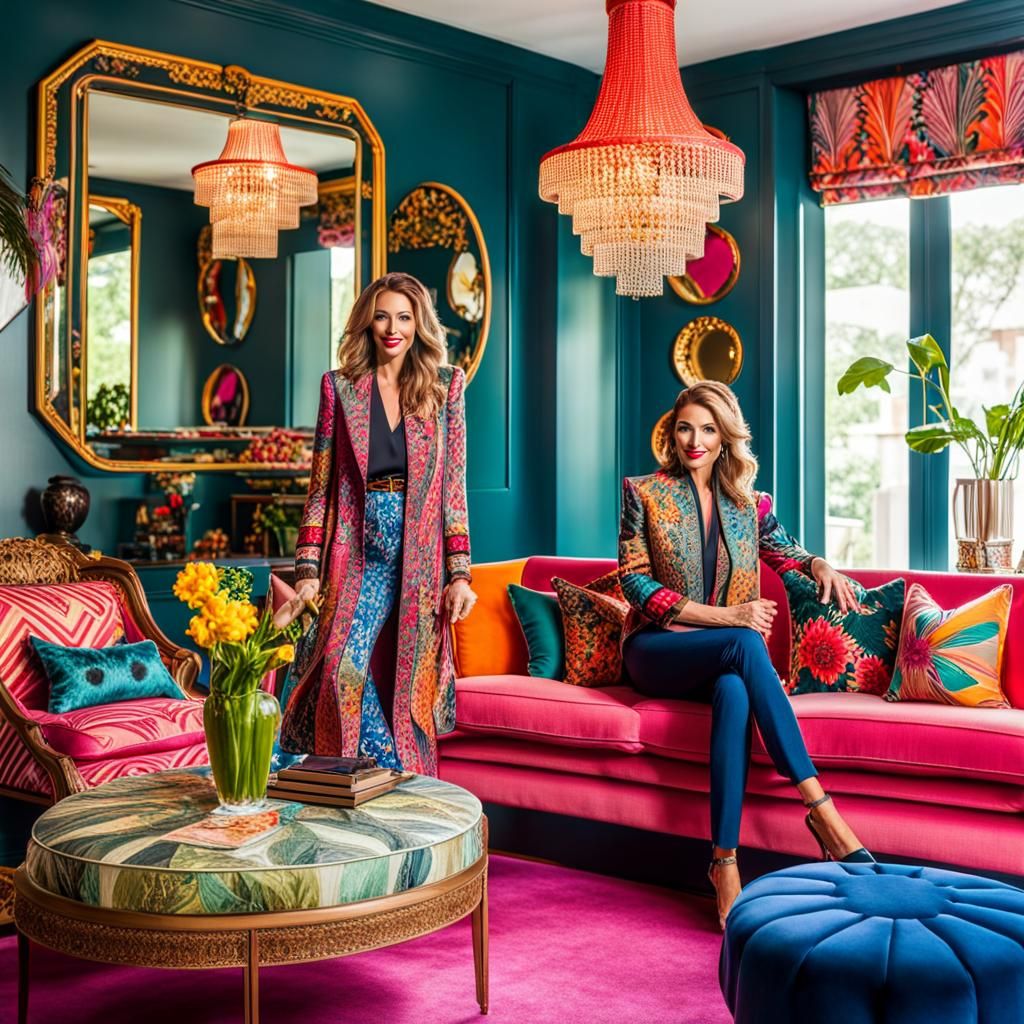 Abundance Maximalist Living Room. - AI Generated Artwork - NightCafe ...