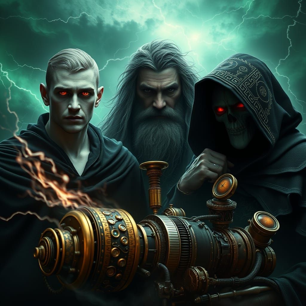 Wizard and minions show off new weapon: thunderstorm cannon