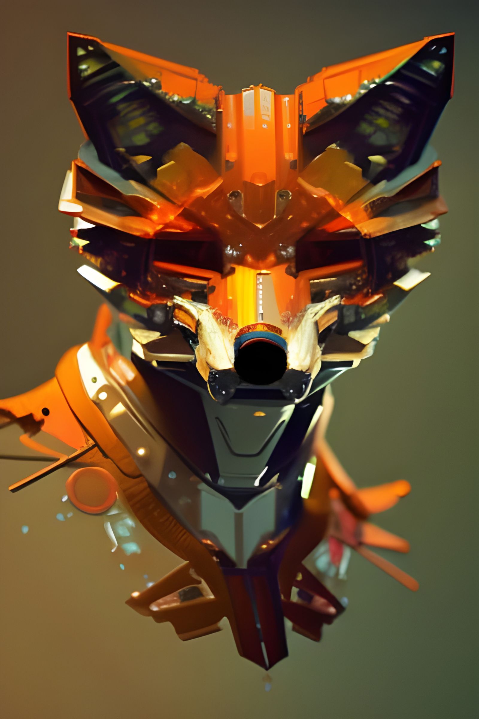 Robot Fox - AI Generated Artwork - NightCafe Creator