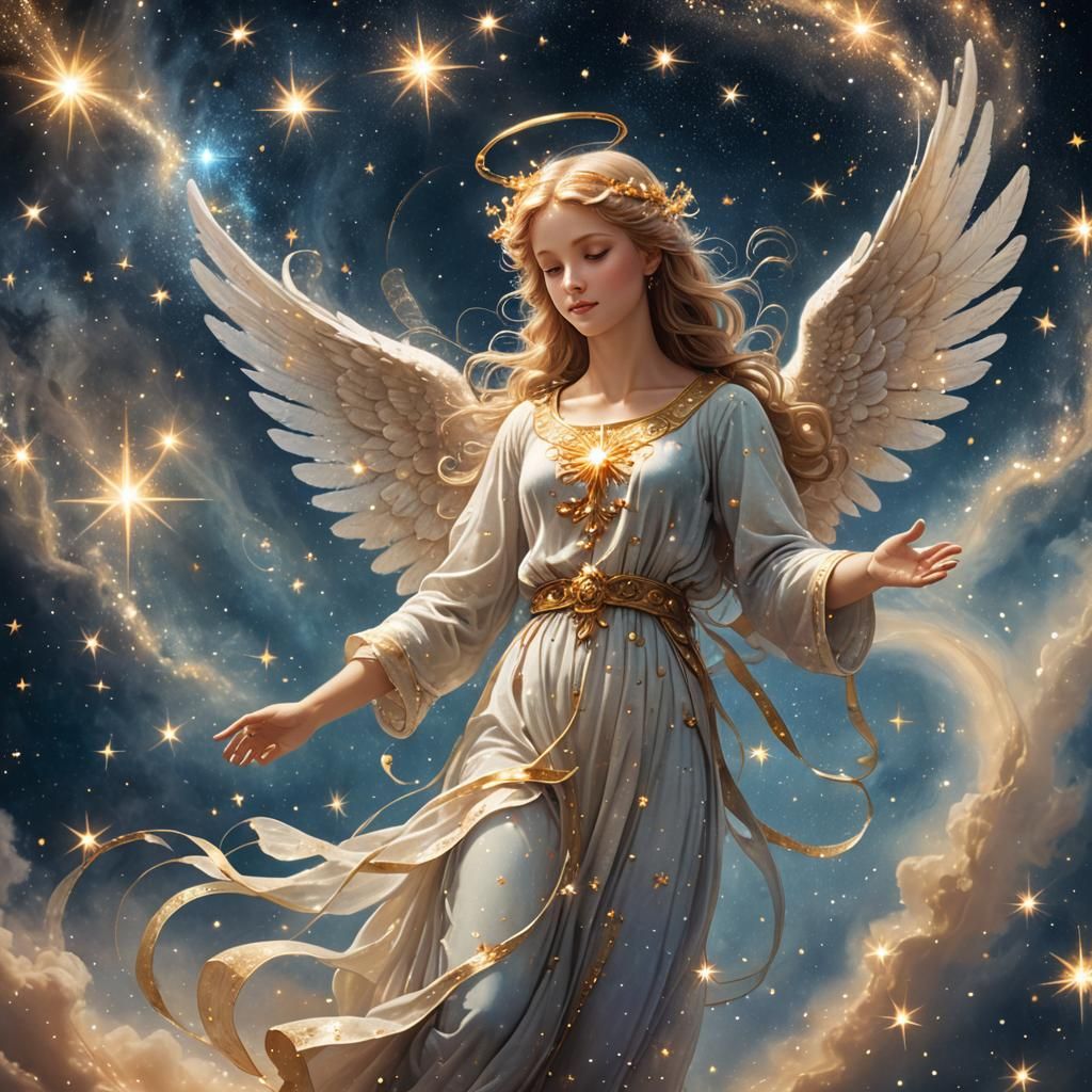 Celestial Angel - AI Generated Artwork - NightCafe Creator