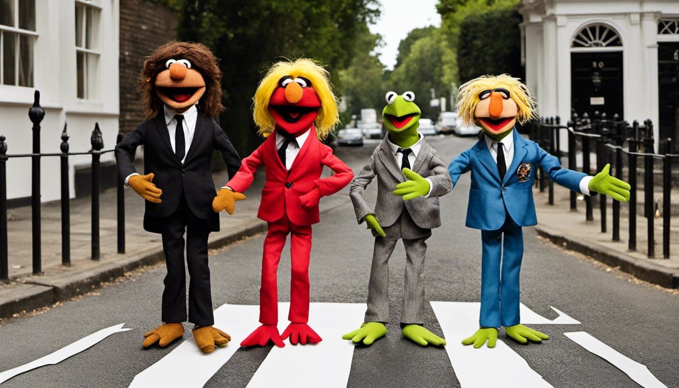 The Muppets @ Abbey Road - AI Generated Artwork - NightCafe Creator