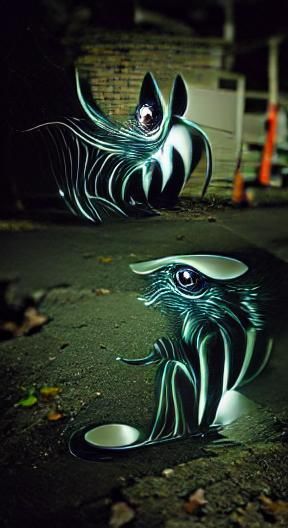 Anamorphic creatures of the night - AI Generated Artwork - NightCafe ...