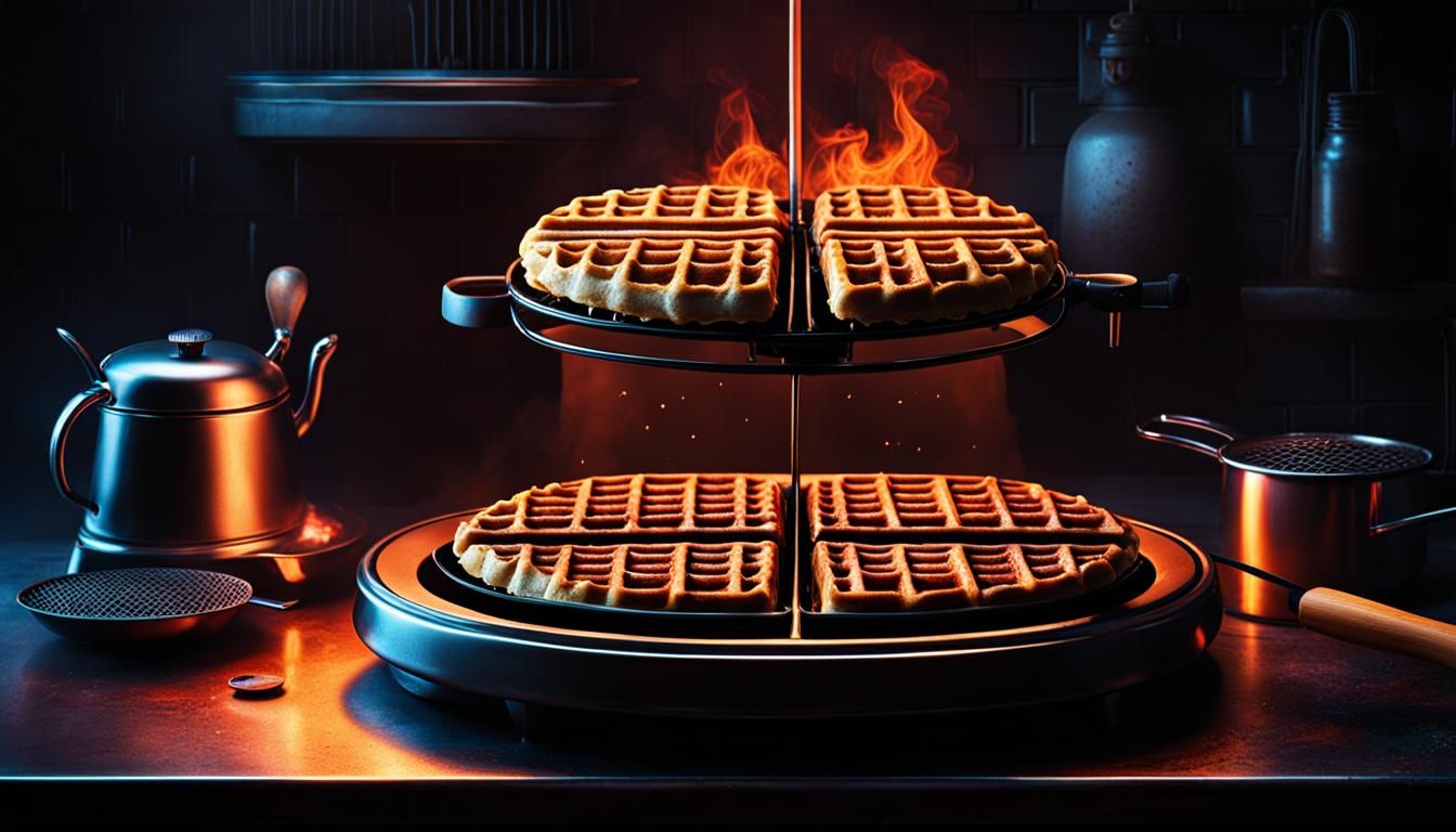 Cooling the Waffles - AI Generated Artwork - NightCafe Creator