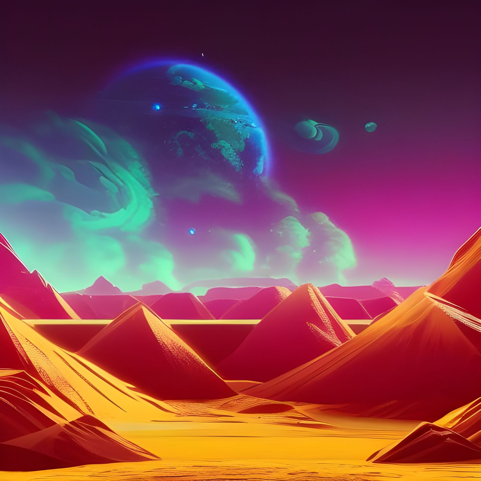 The Empty Planet - AI Generated Artwork - NightCafe Creator