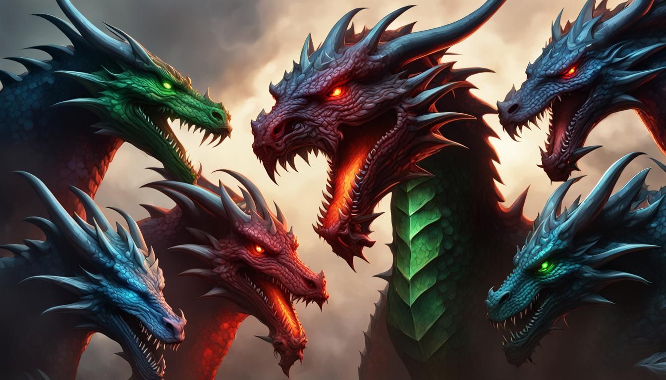 Dragon gang - AI Generated Artwork - NightCafe Creator