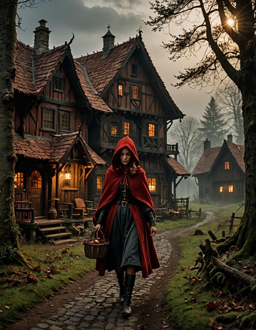 Little Red Riding Hood - AI Generated Artwork - NightCafe Creator