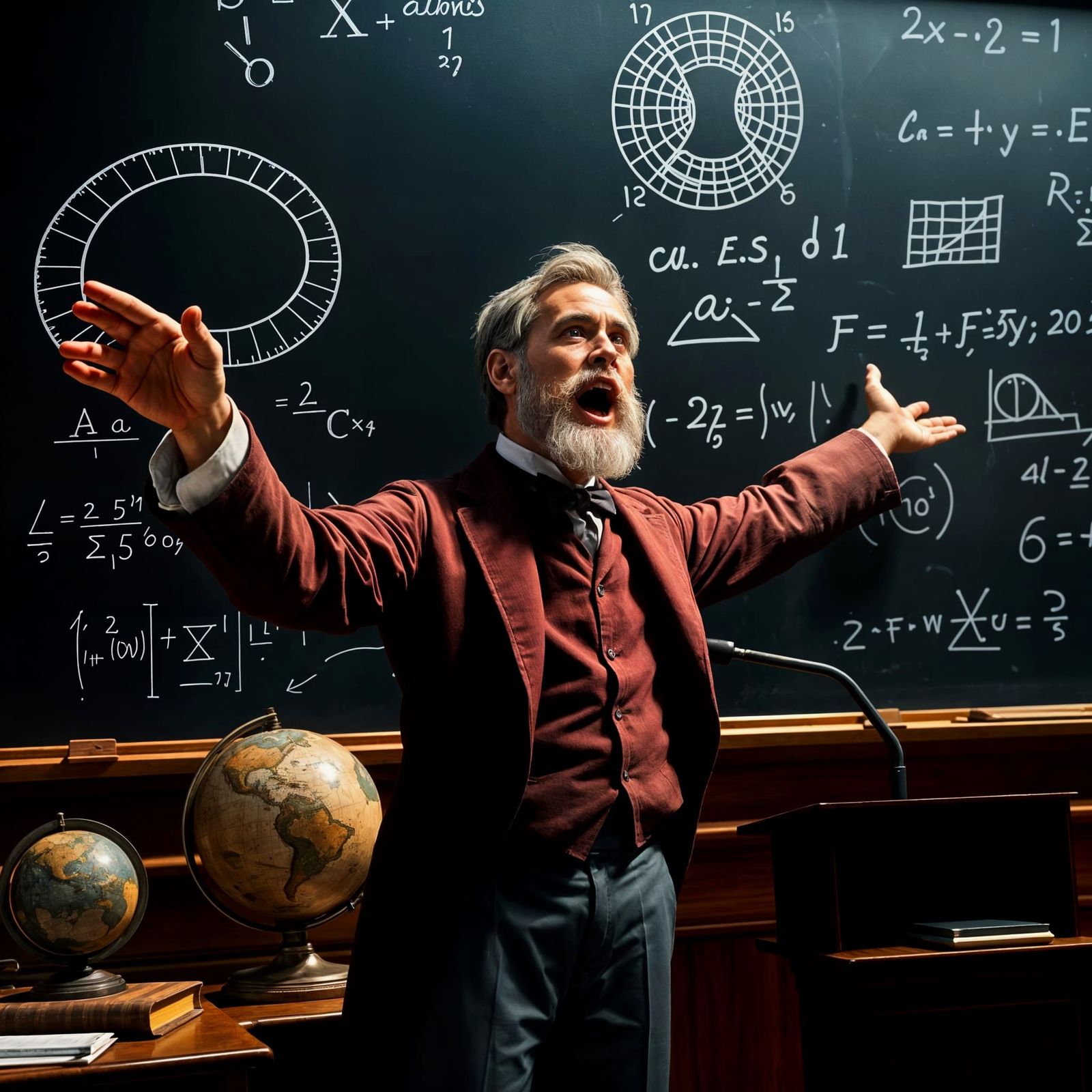 Elliptical Analysis and Logic - Mathematician in Animated Le...