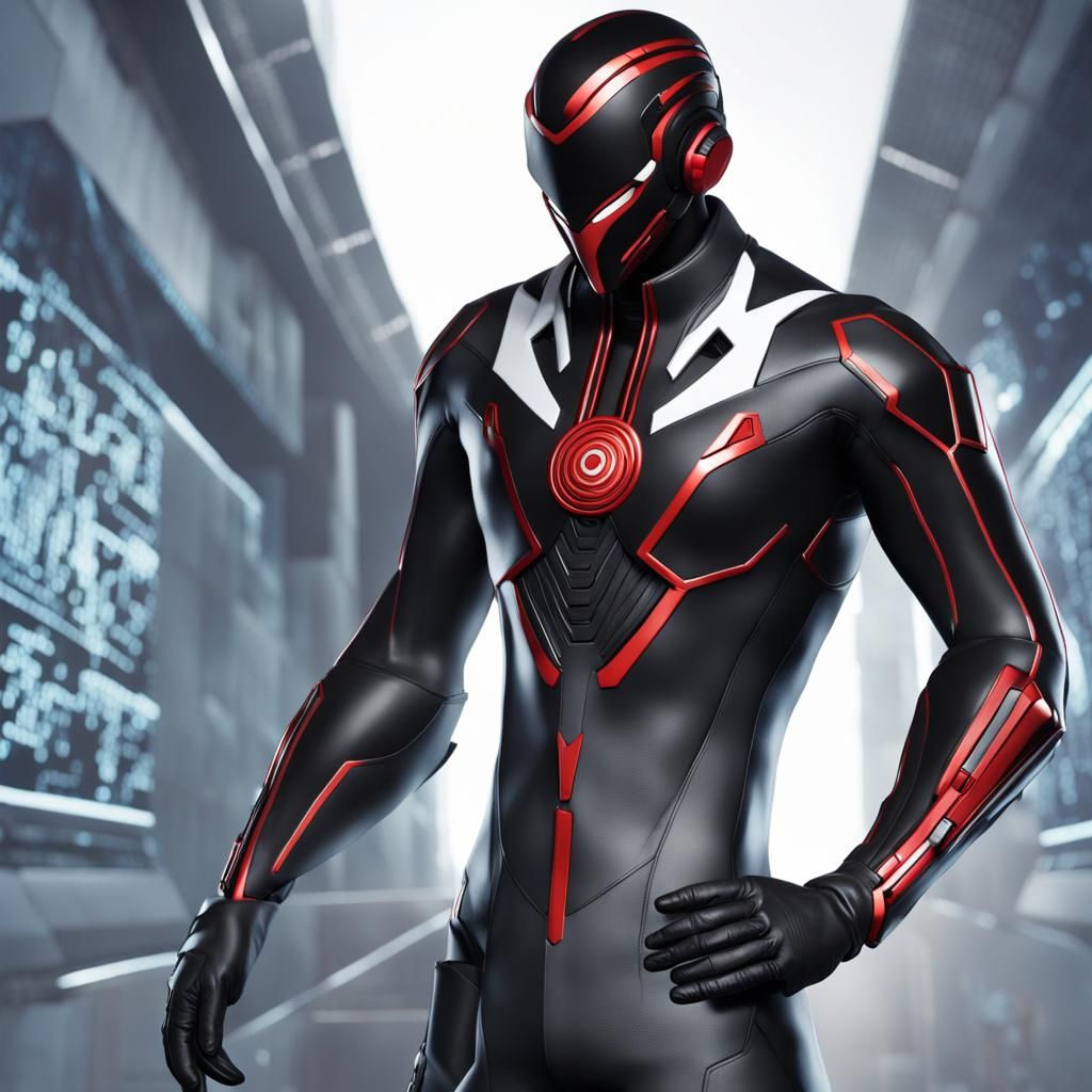 Cipher Techblade, aka Alex Mercer, boasts a striking and modern ...