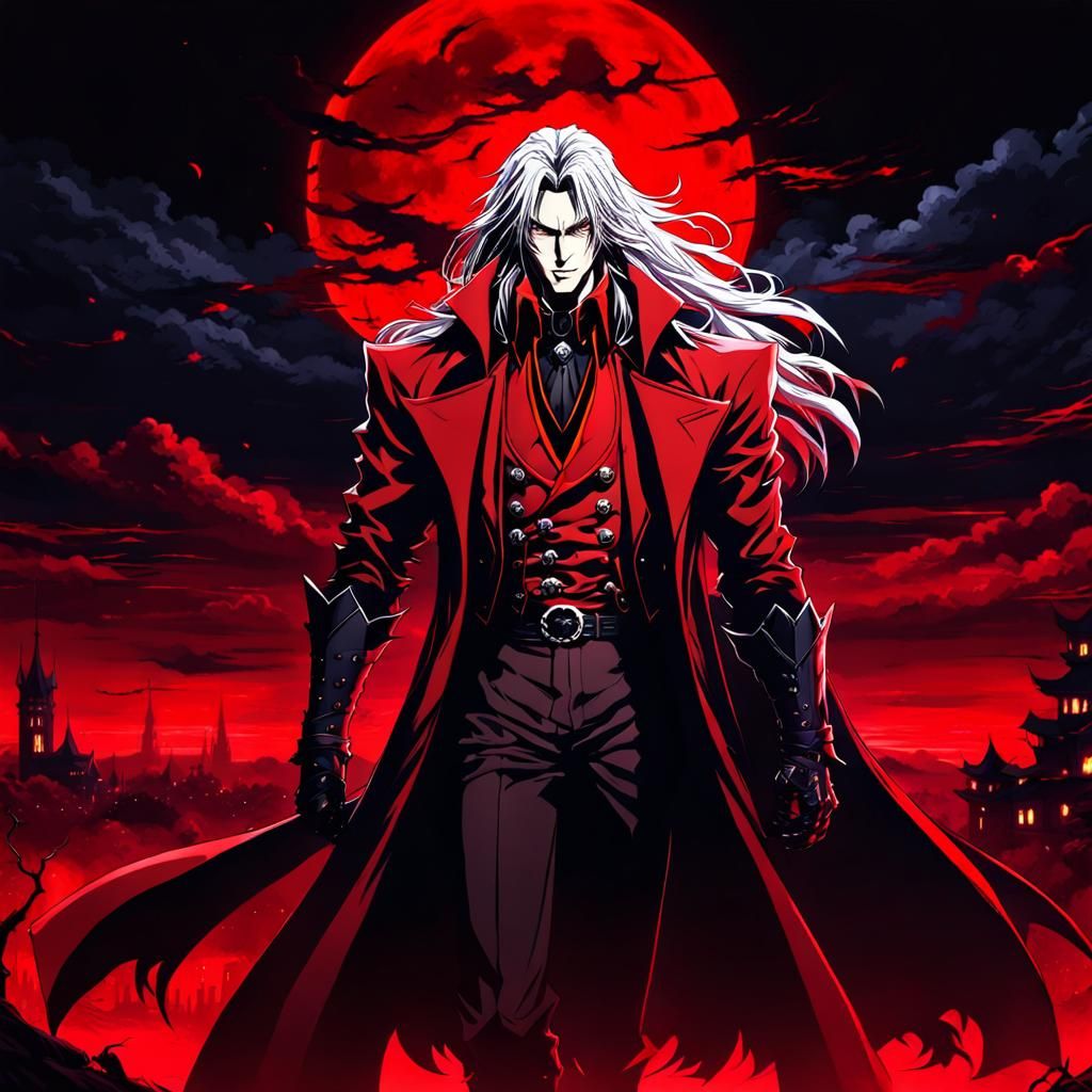 Hellsing - Alucard (modified) - AI Generated Artwork - NightCafe Creator
