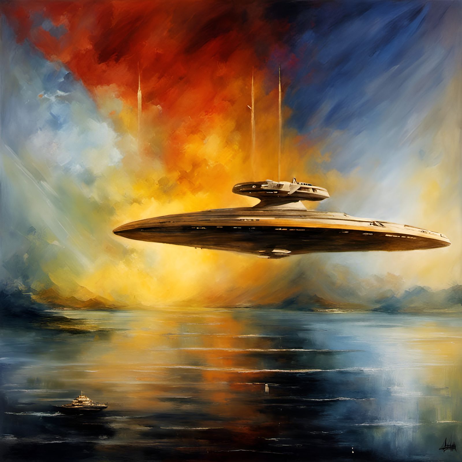 Starship (Standalone) - AI Generated Artwork - NightCafe Creator