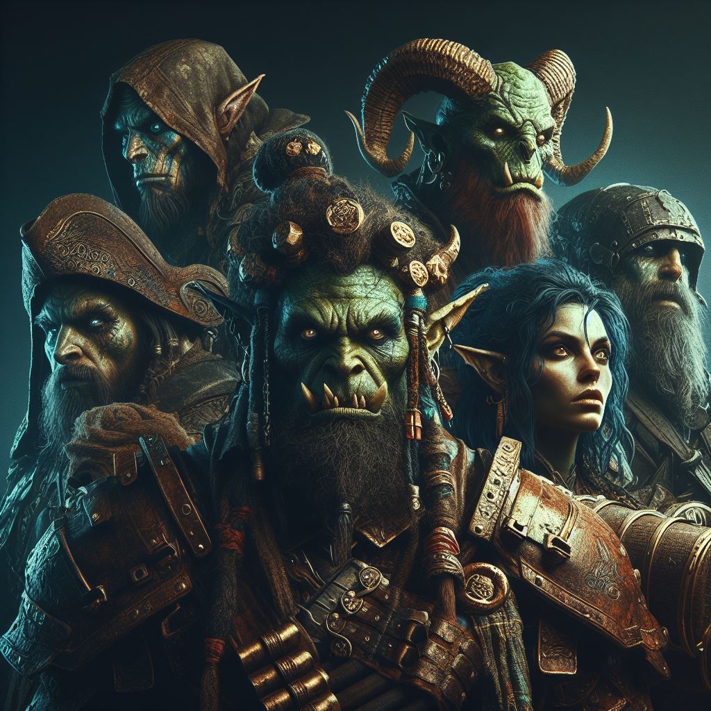 Motley Orc Crew - AI Generated Artwork - NightCafe Creator