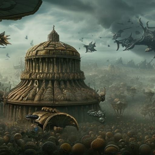 Snail army Epic cinematic brilliant stunning intricate meticulously ...