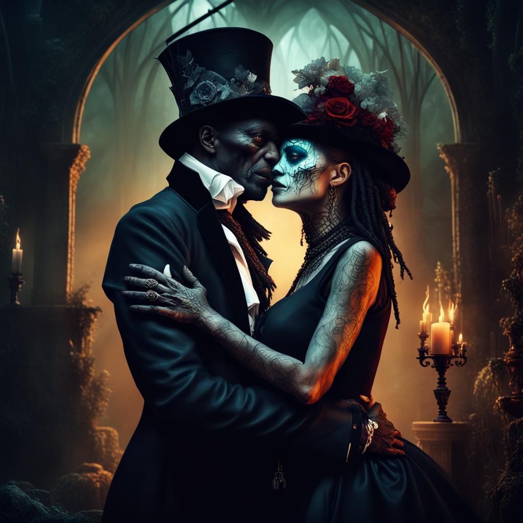 Maman Brigitte & Baron Samedi - AI Generated Artwork - NightCafe Creator