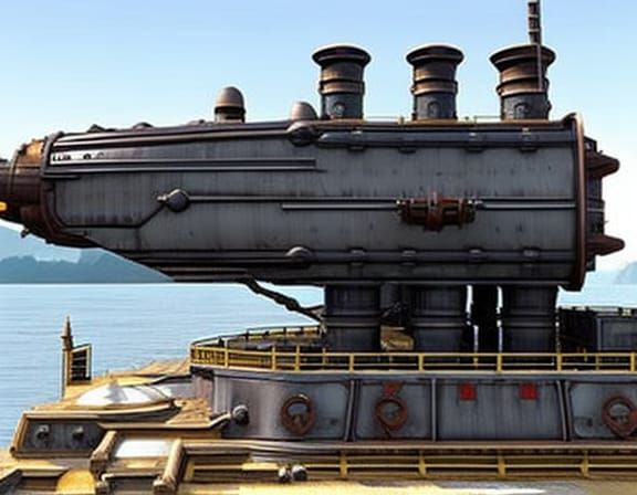 Imperial German ironclad SMS Blutwurst, 1875 - AI Generated Artwork ...