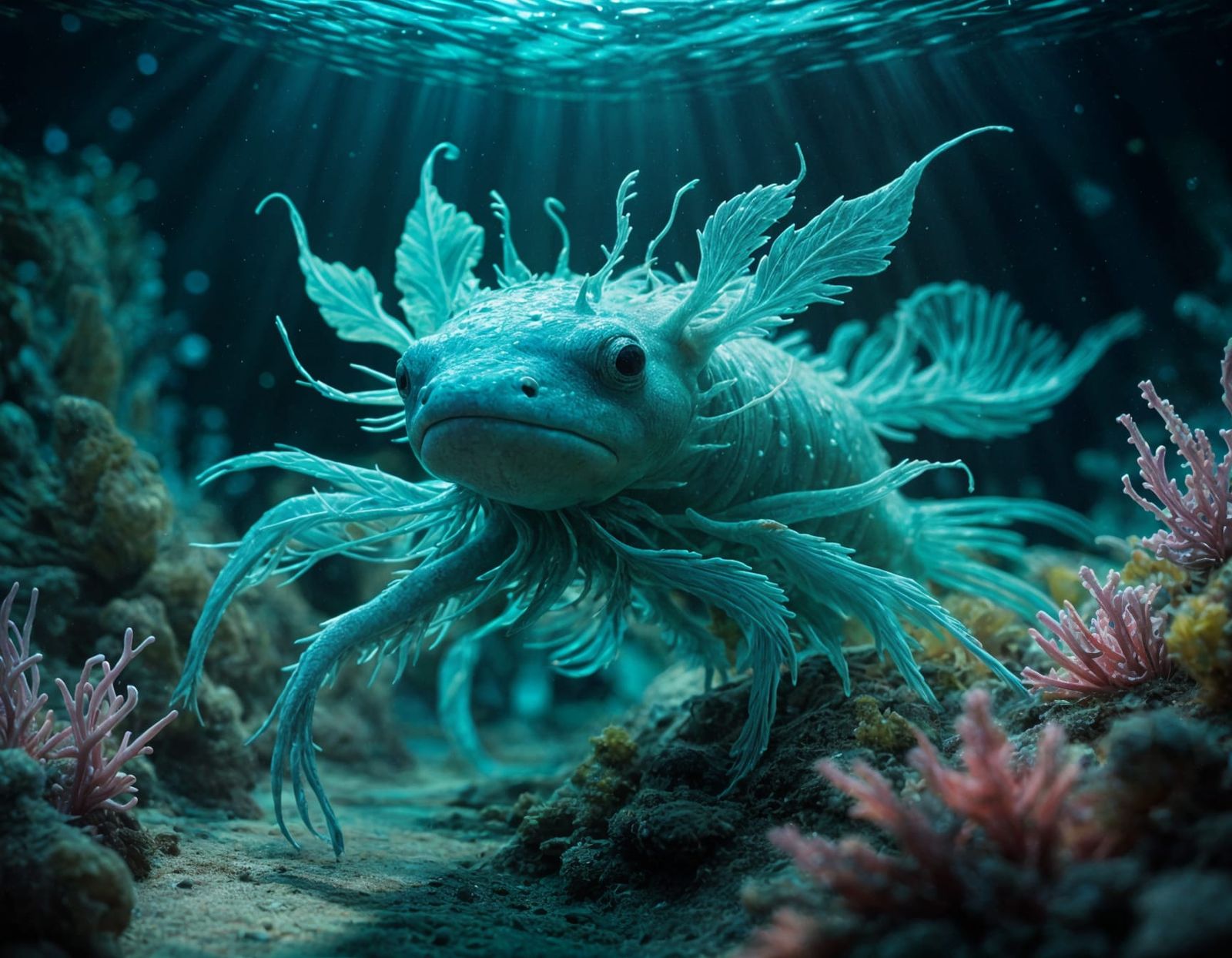 The Old Axolotls underwater - Mysterious Axolotls in an Und...
