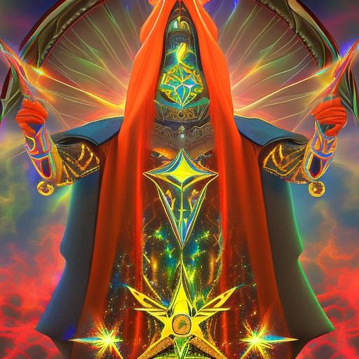 wizard casting spell grand powerful - AI Generated Artwork - NightCafe ...