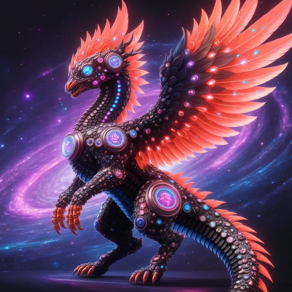 a fusion of a phoenix and dragon, dedicated to Phoenicia