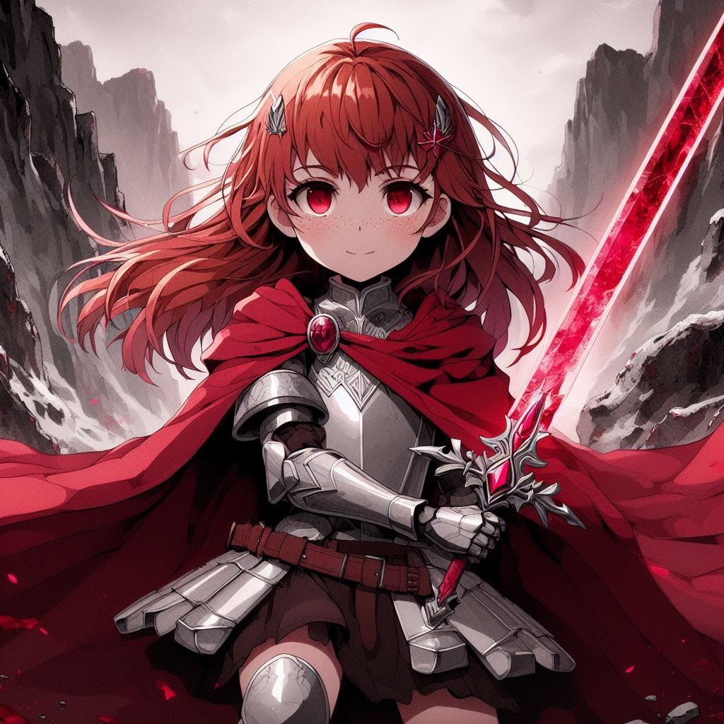 Ruby Warrioress - AI Generated Artwork - NightCafe Creator