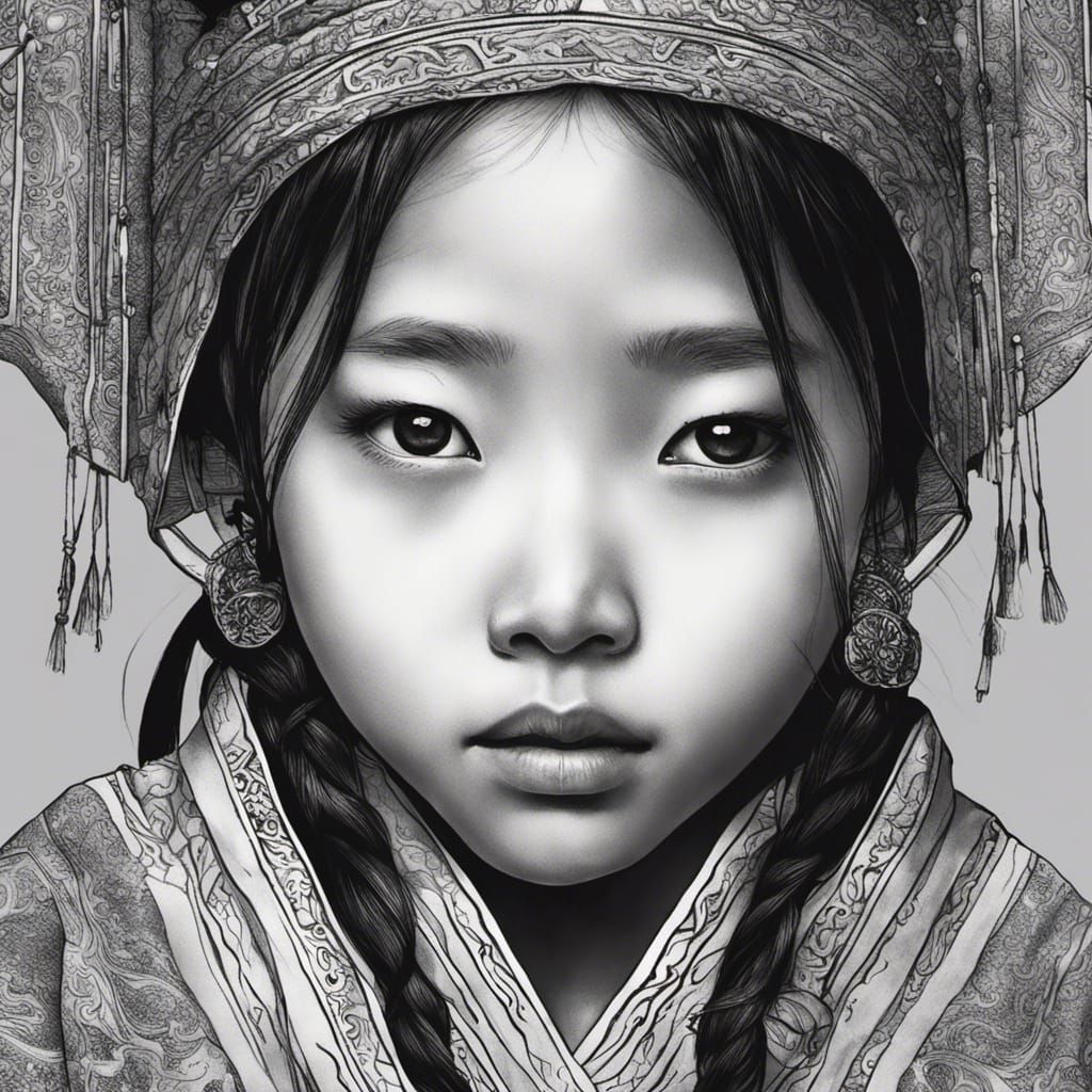 " Black & White Ink Drawing " - AI Generated Artwork - NightCafe Creator