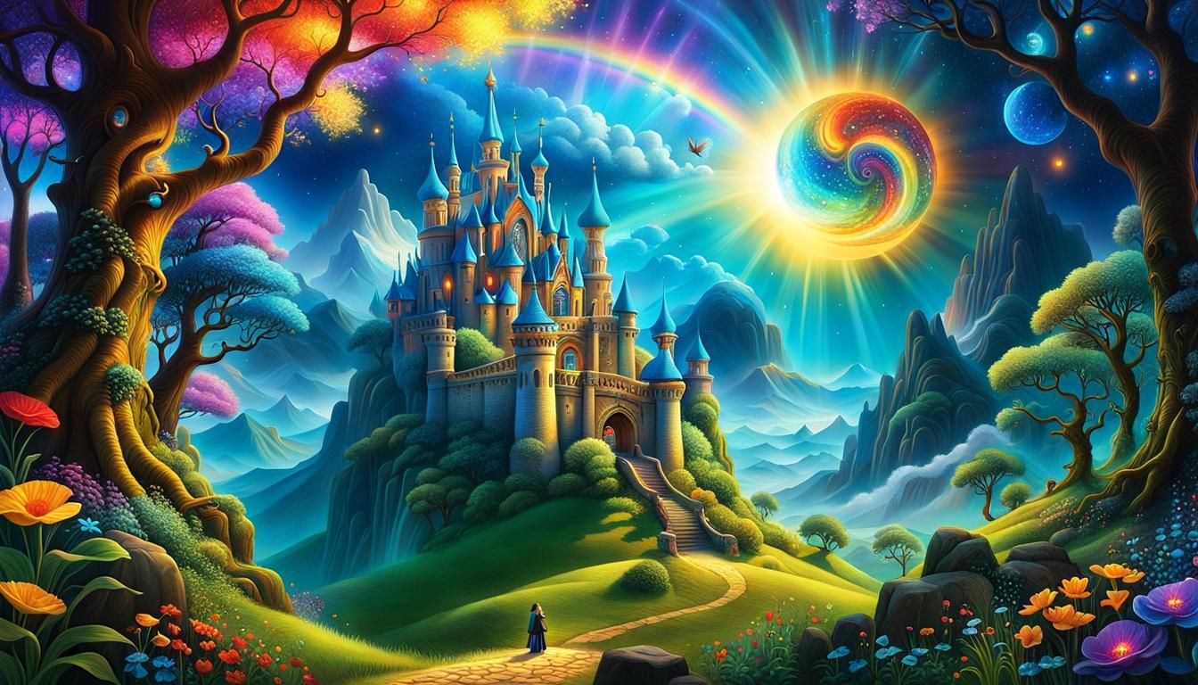 fantastical dreamscape by Ciro Marchetti and Josephine Wall and ...