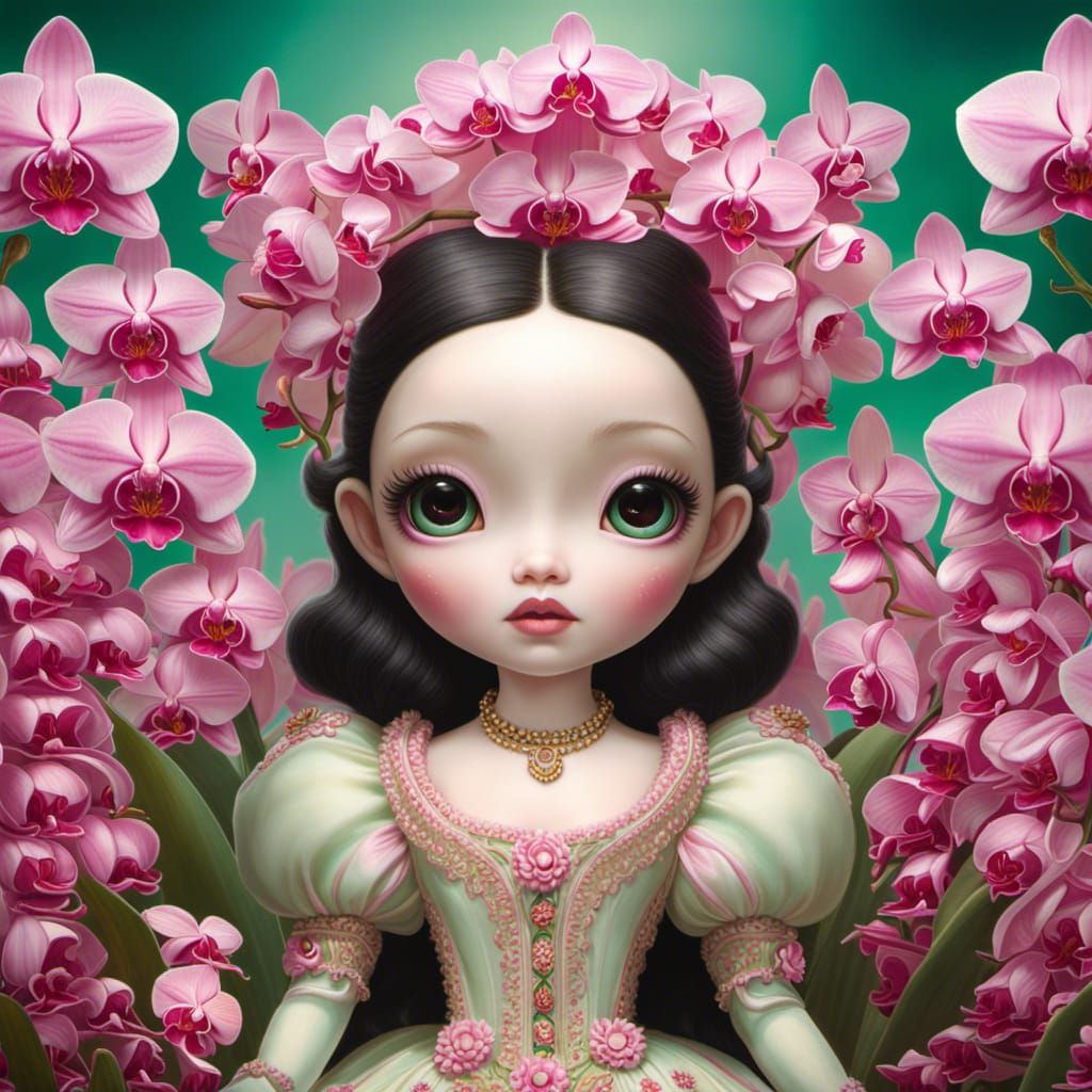 Princess Orchid - AI Generated Artwork - NightCafe Creator