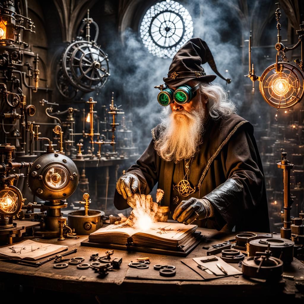 the wizard engineer - AI Generated Artwork - NightCafe Creator