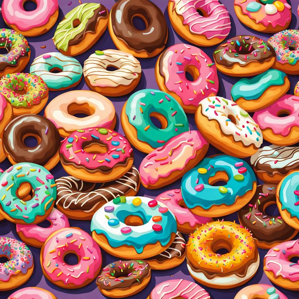 Donuts - AI Generated Artwork - NightCafe Creator