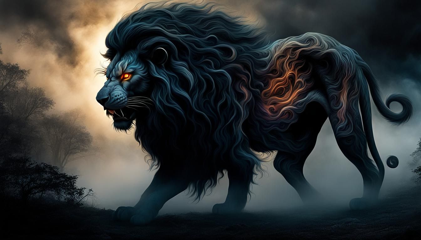 demon lion - AI Generated Artwork - NightCafe Creator