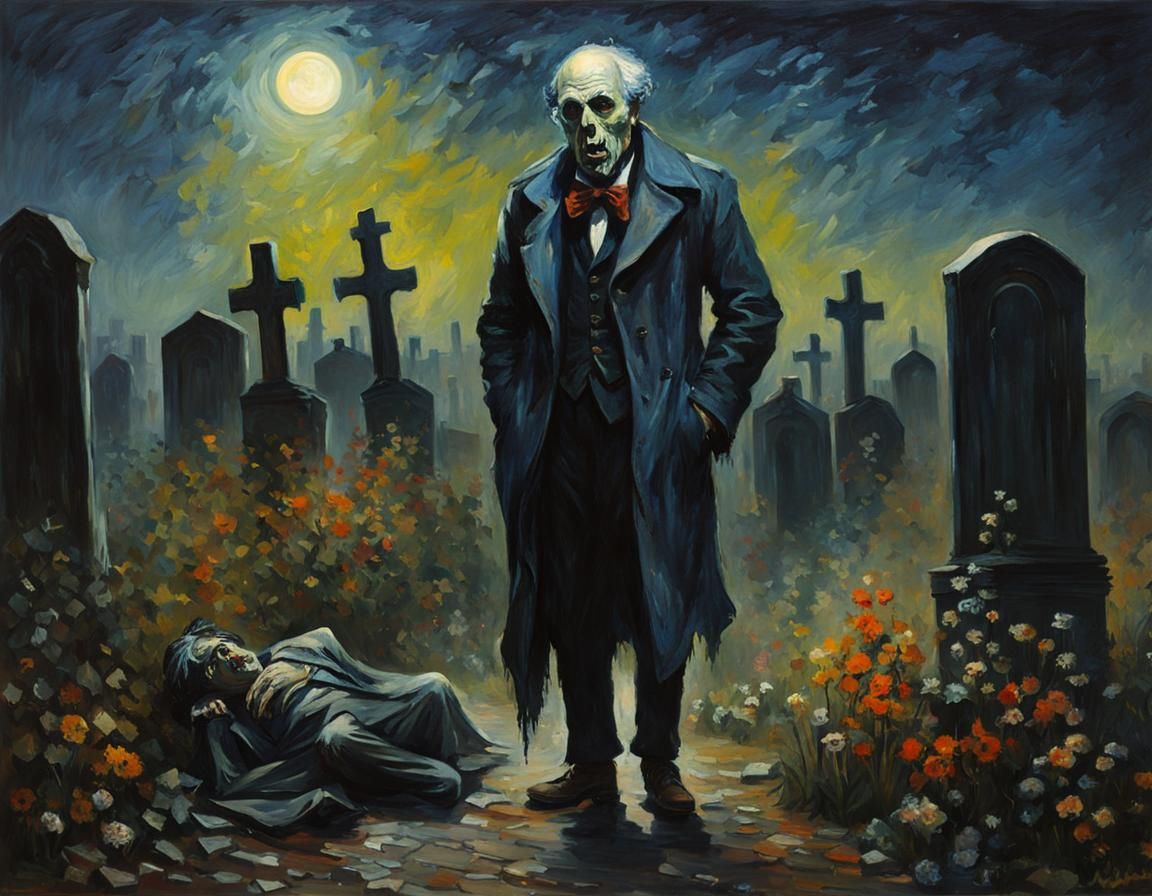 The Ghoul (style of Claude Monet) - AI Generated Artwork - NightCafe ...