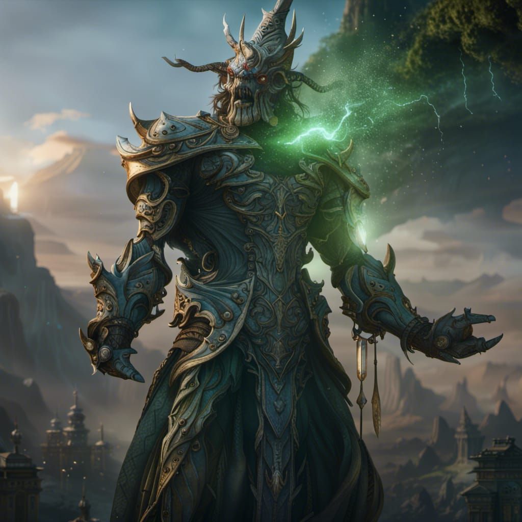 Skeleton God - AI Generated Artwork - NightCafe Creator