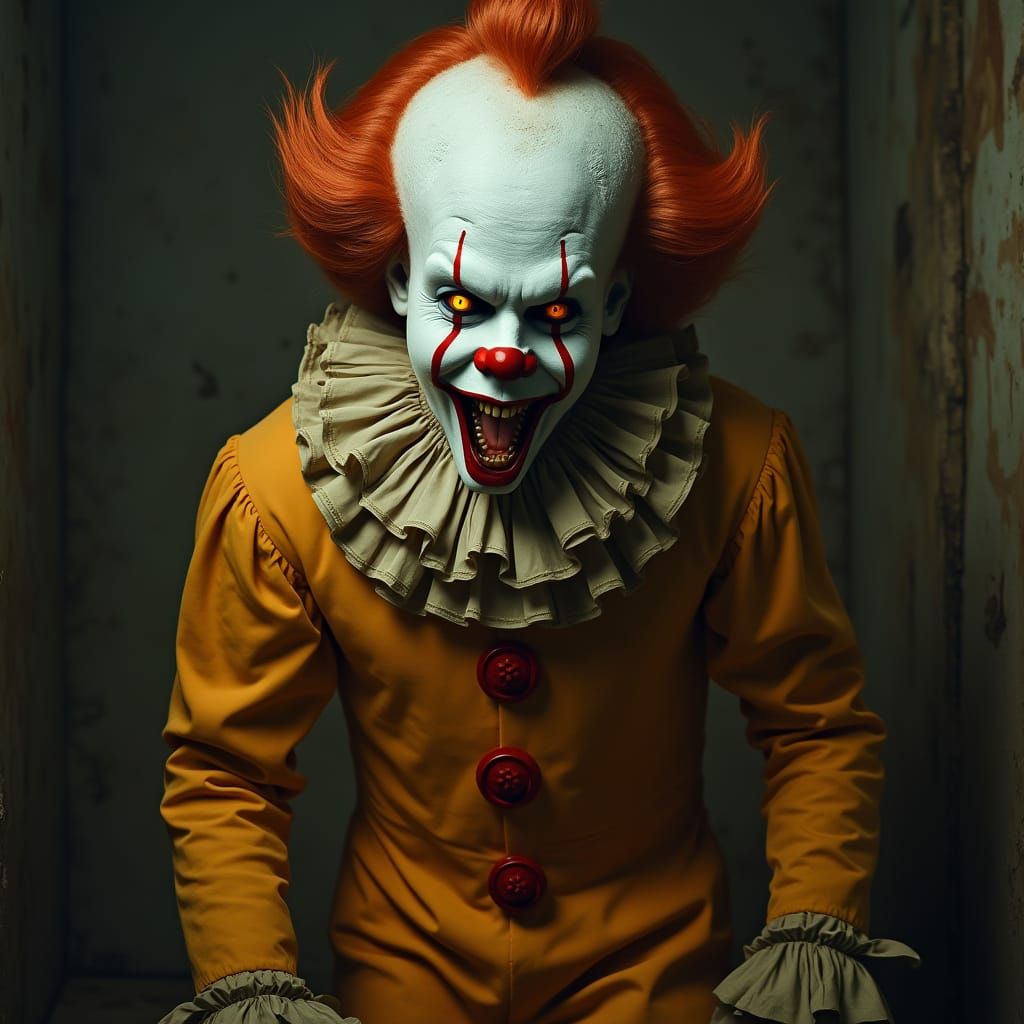 demon pennywise the clown - Terrifying Pennywise Demon in a...