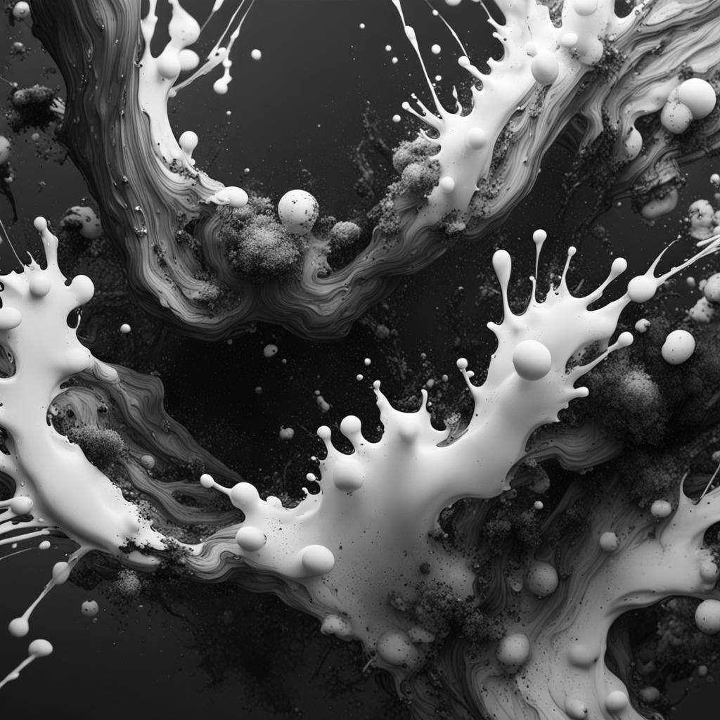 Ink Splatter - AI Generated Artwork - NightCafe Creator