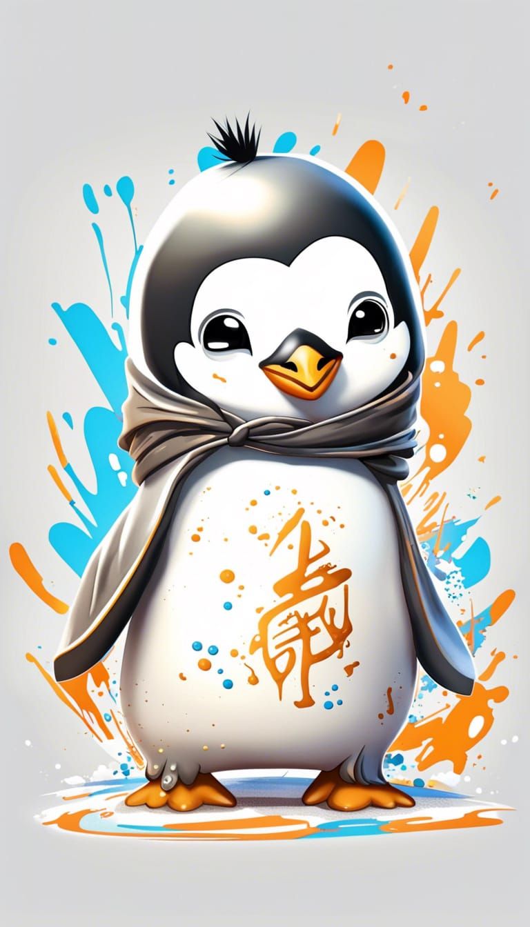 a Chibi penguin - AI Generated Artwork - NightCafe Creator