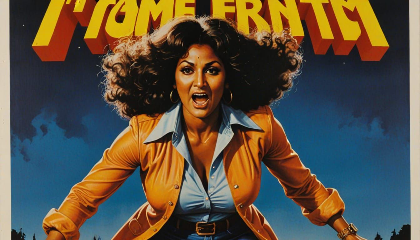 1970s Movie Poster: It Came From the Attic - AI Art