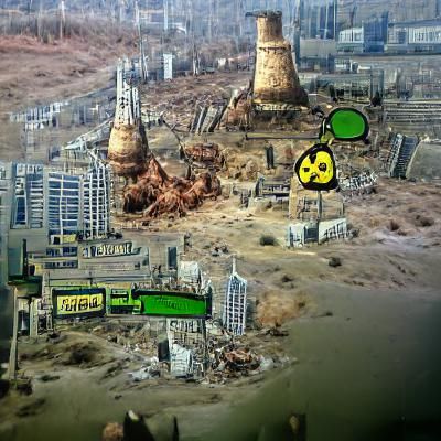 Fallout nuclear wasteland ruined city - AI Generated Artwork ...
